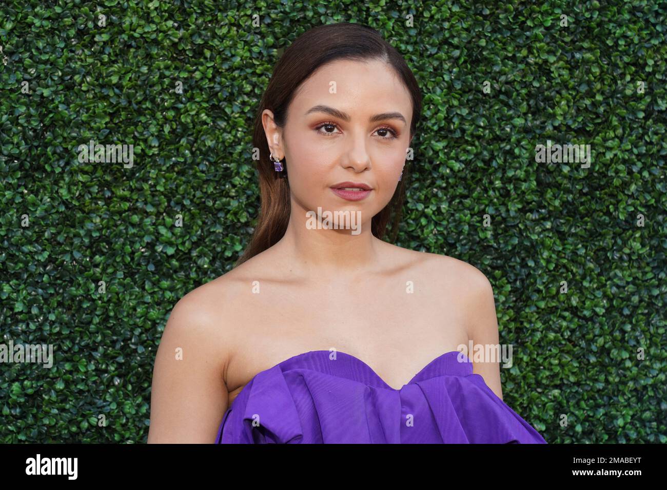 Aimee Carrero arrives at the Imagen Awards on Sunday, Oct. 2, 2022, at LA Plaza de Cultura y ...