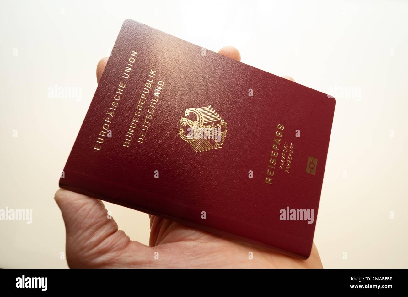 01.12.2022, Germany, Bremen, Bremen - German biometric passport ...