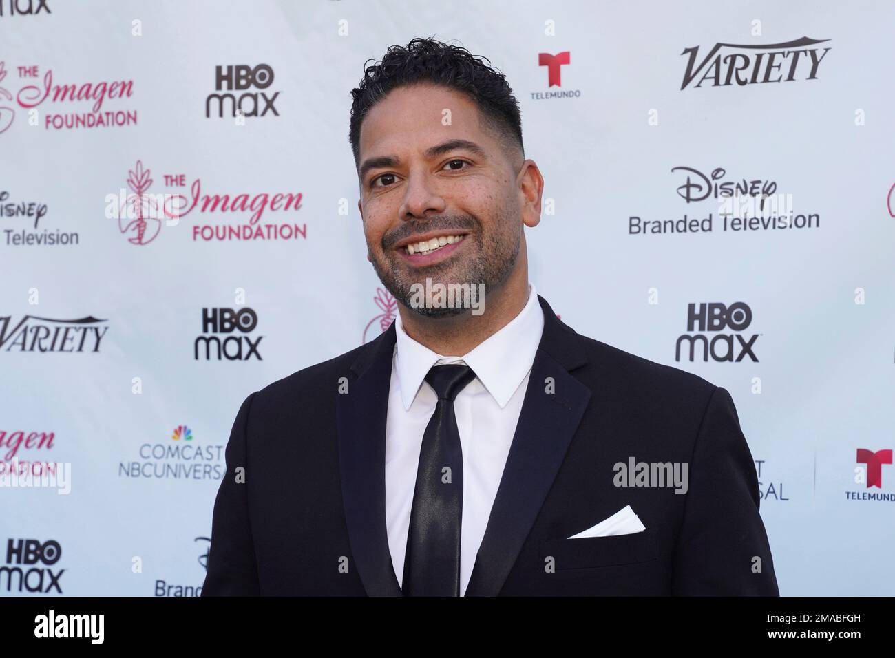 Ben DeJesus arrives at the Imagen Awards on Sunday, Oct. 2, 2022, at LA ...