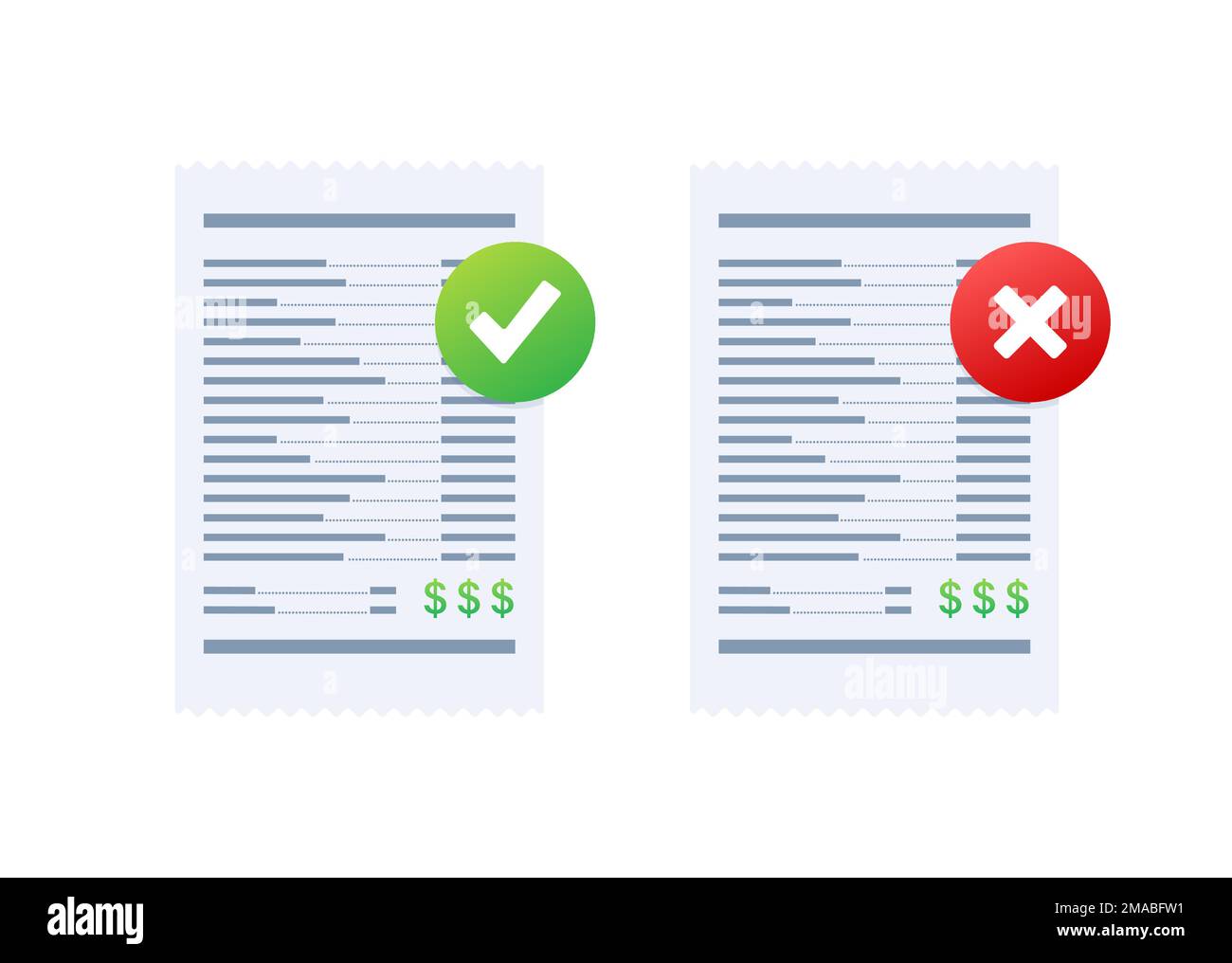 Success approved payment check mark. Vector stock illustration Stock ...