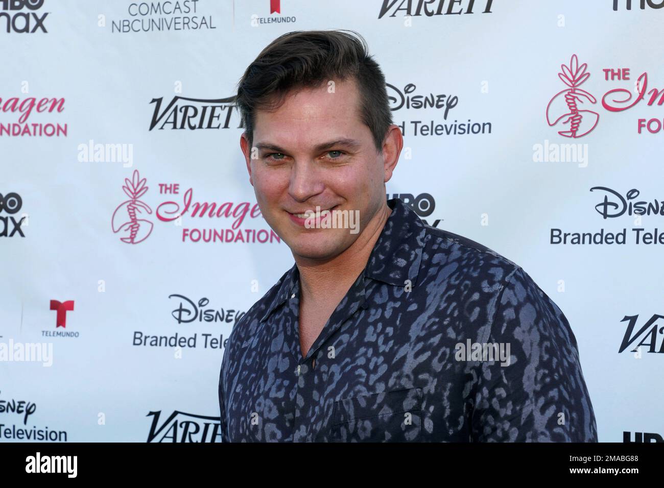 Paul Becker arrives at the Imagen Awards on Sunday, Oct. 2, 2022, at LA ...