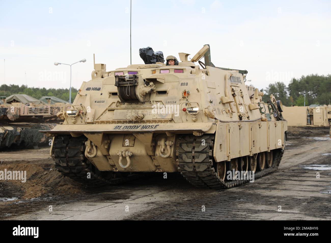 U.S. Army Pfc. Edmary Rodriguez, assigned to Bravo Company, 1st ...