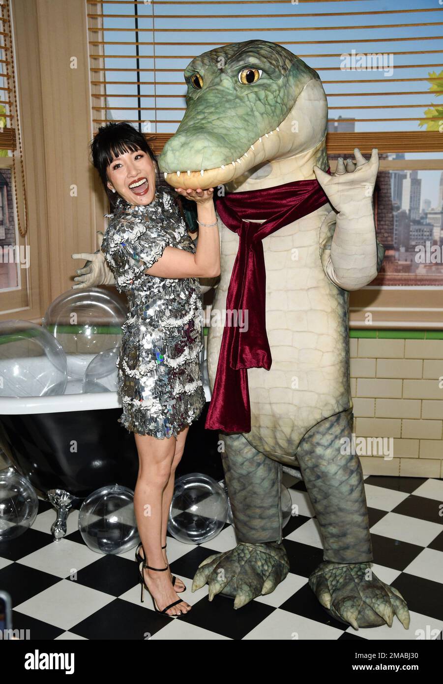 Constance Wu attends the premiere of "Lyle, Lyle, Crocodile" at AMC ...