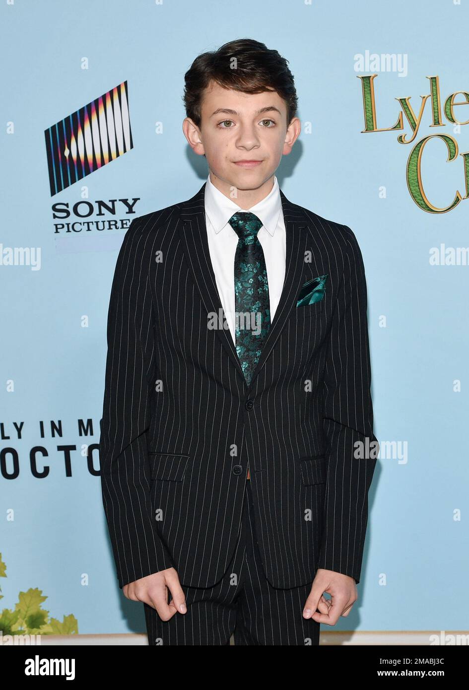 Winslow Fegley attends the premiere of "Lyle, Lyle, Crocodile" at AMC ...