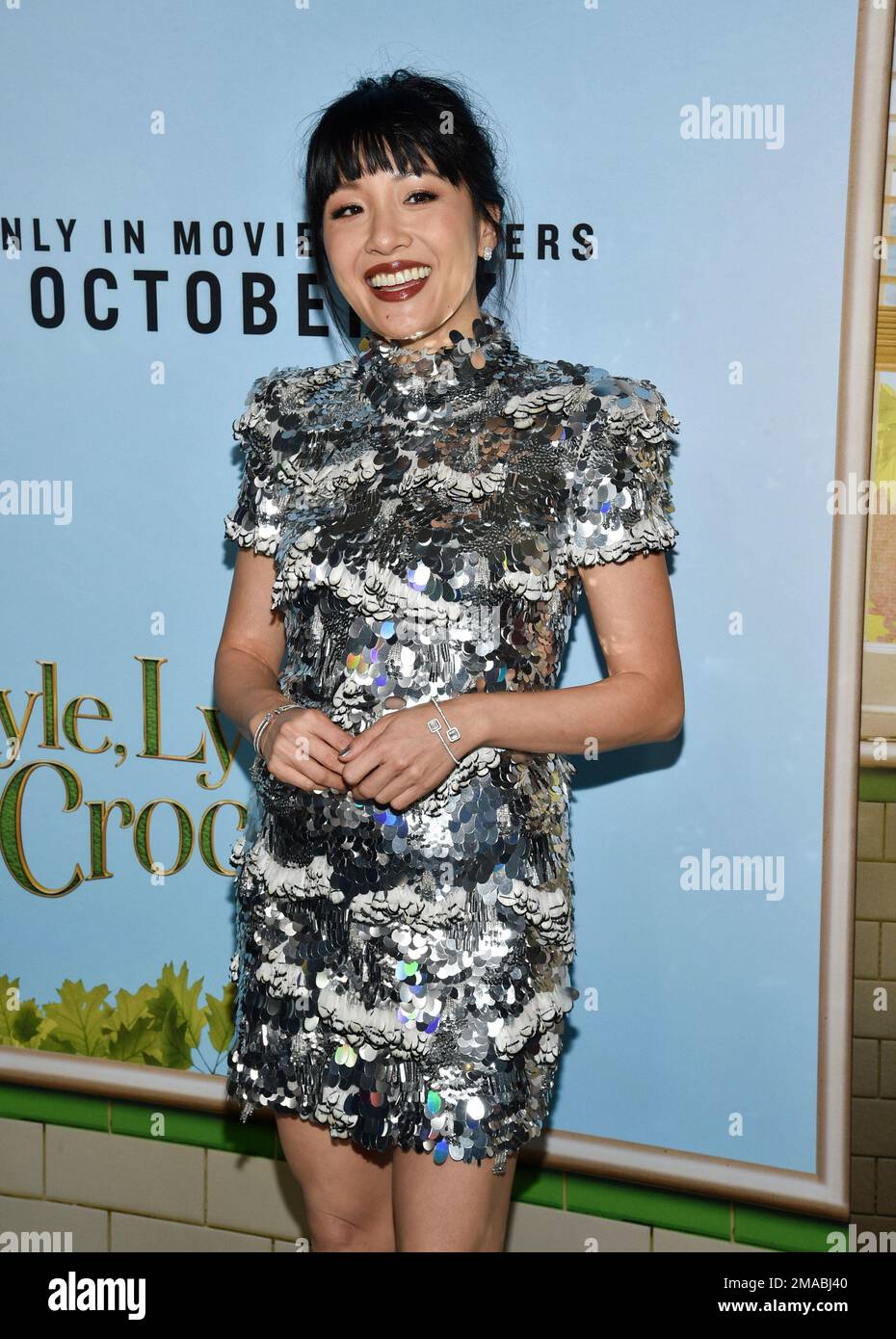 Constance Wu attends the premiere of "Lyle, Lyle, Crocodile" at AMC ...
