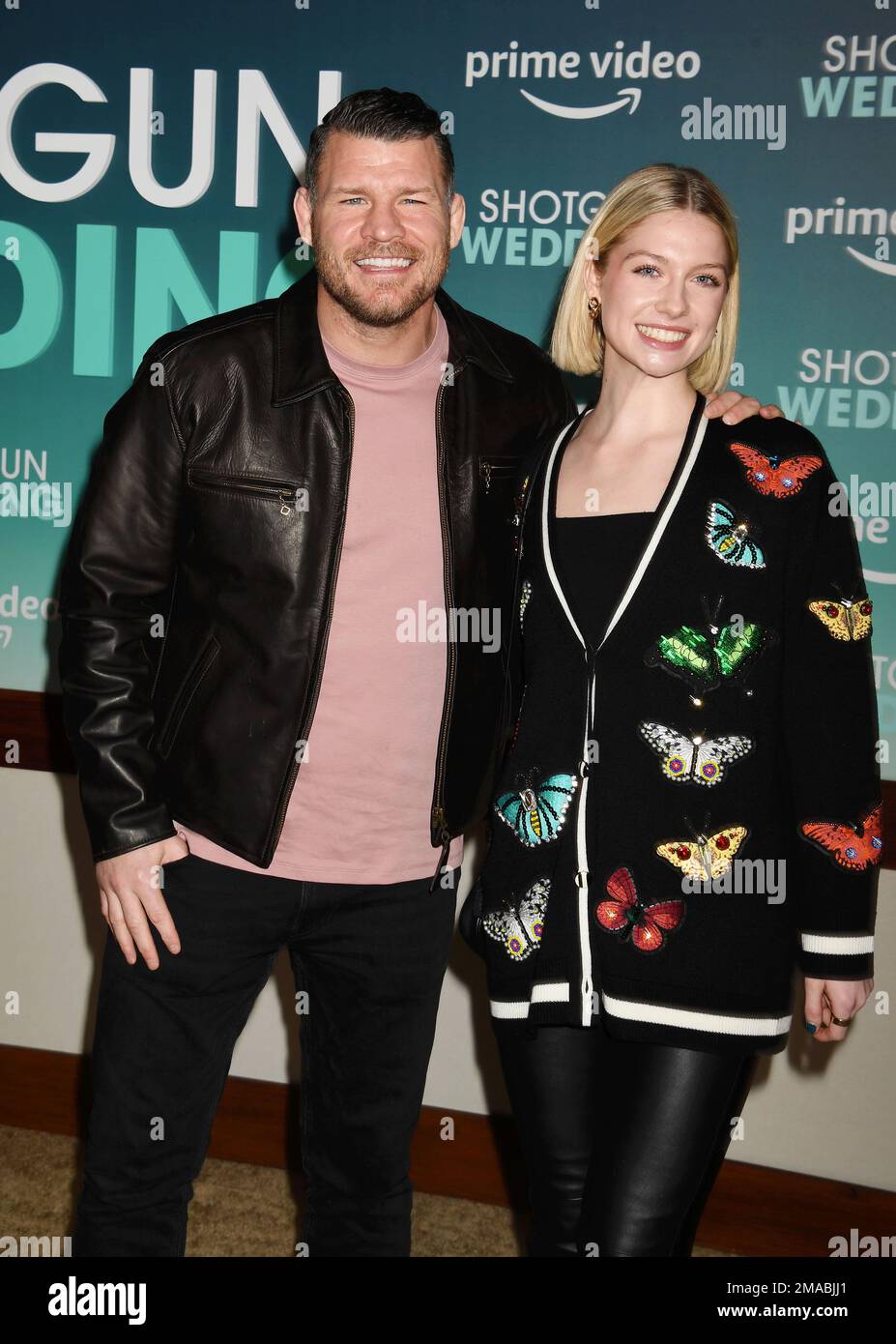 HOLLYWOOD, CA - JANUARY 18: (L-R) Michael Bisping and Ellie Bisping ...