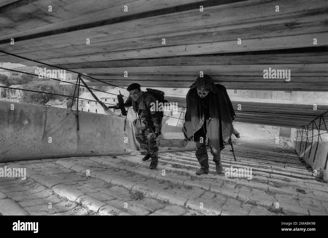 22.06.1992, Bosnia and Herzegovina, Canton Herzegovina-Neretva, Mostar ...