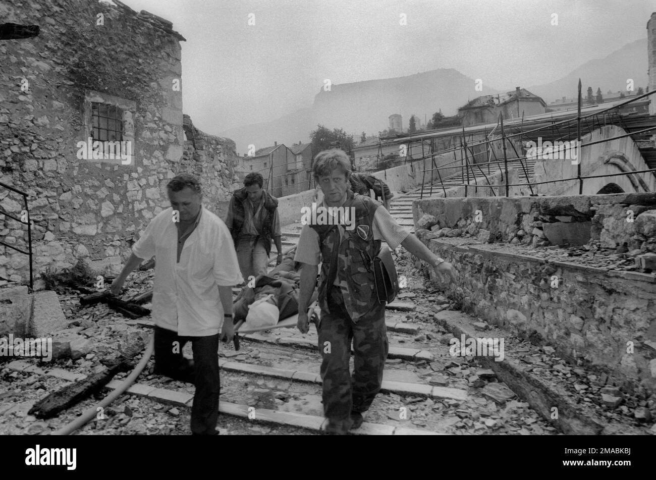 22.06.1992, Bosnia and Herzegovina, Canton Herzegovina-Neretva, Mostar ...