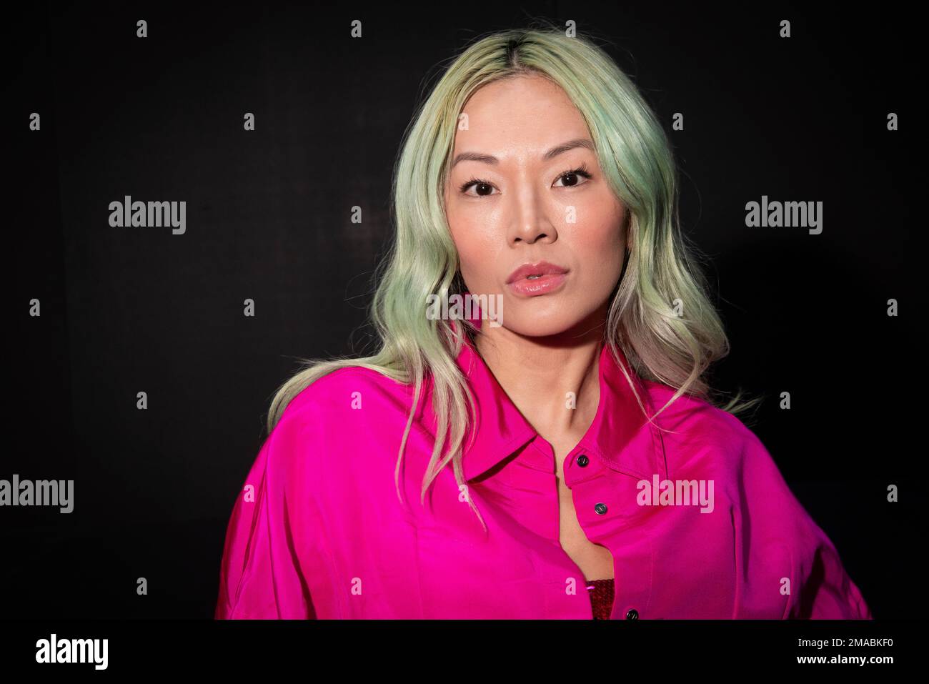 Tina Leung arrives at the Valentino ready-to-wear Spring/Summer 2023 ...