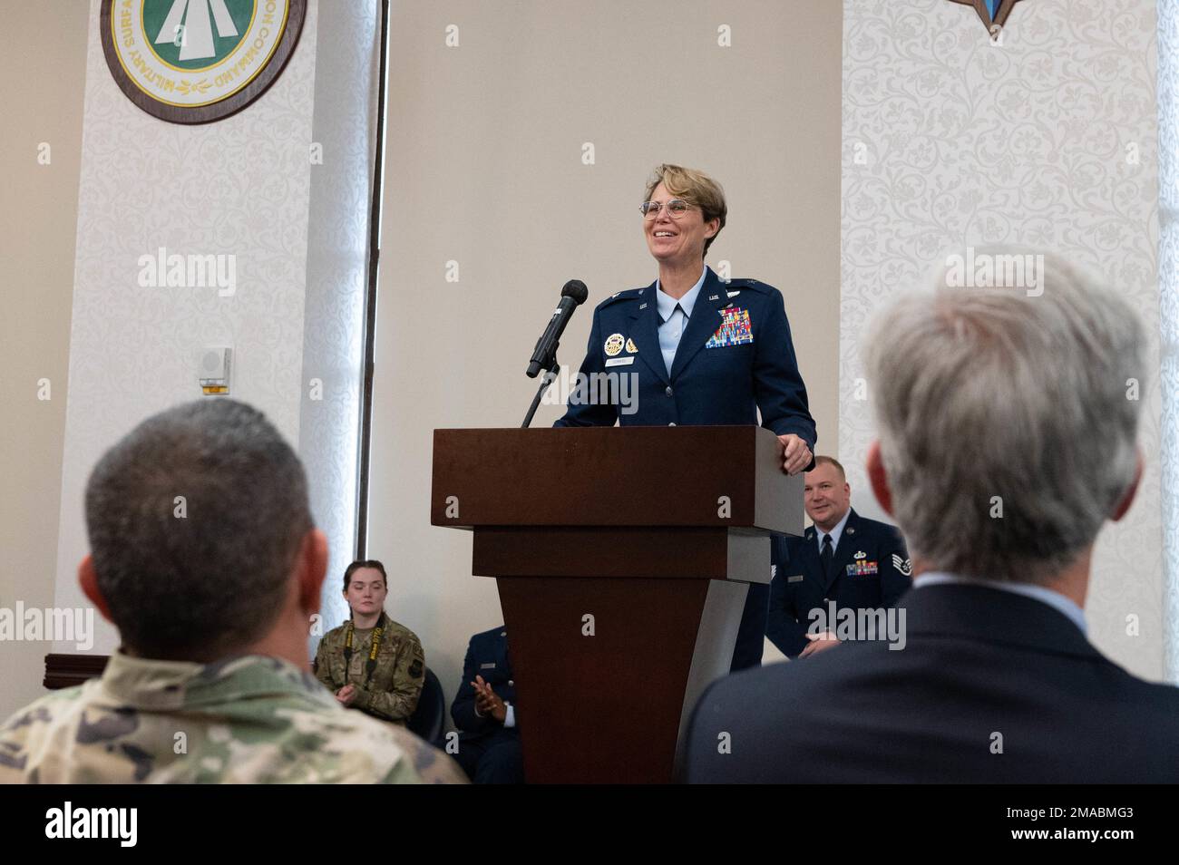 U.S. Air Force Brig. Gen. Rebecca Sonkiss, 618th Air Operations Center ...