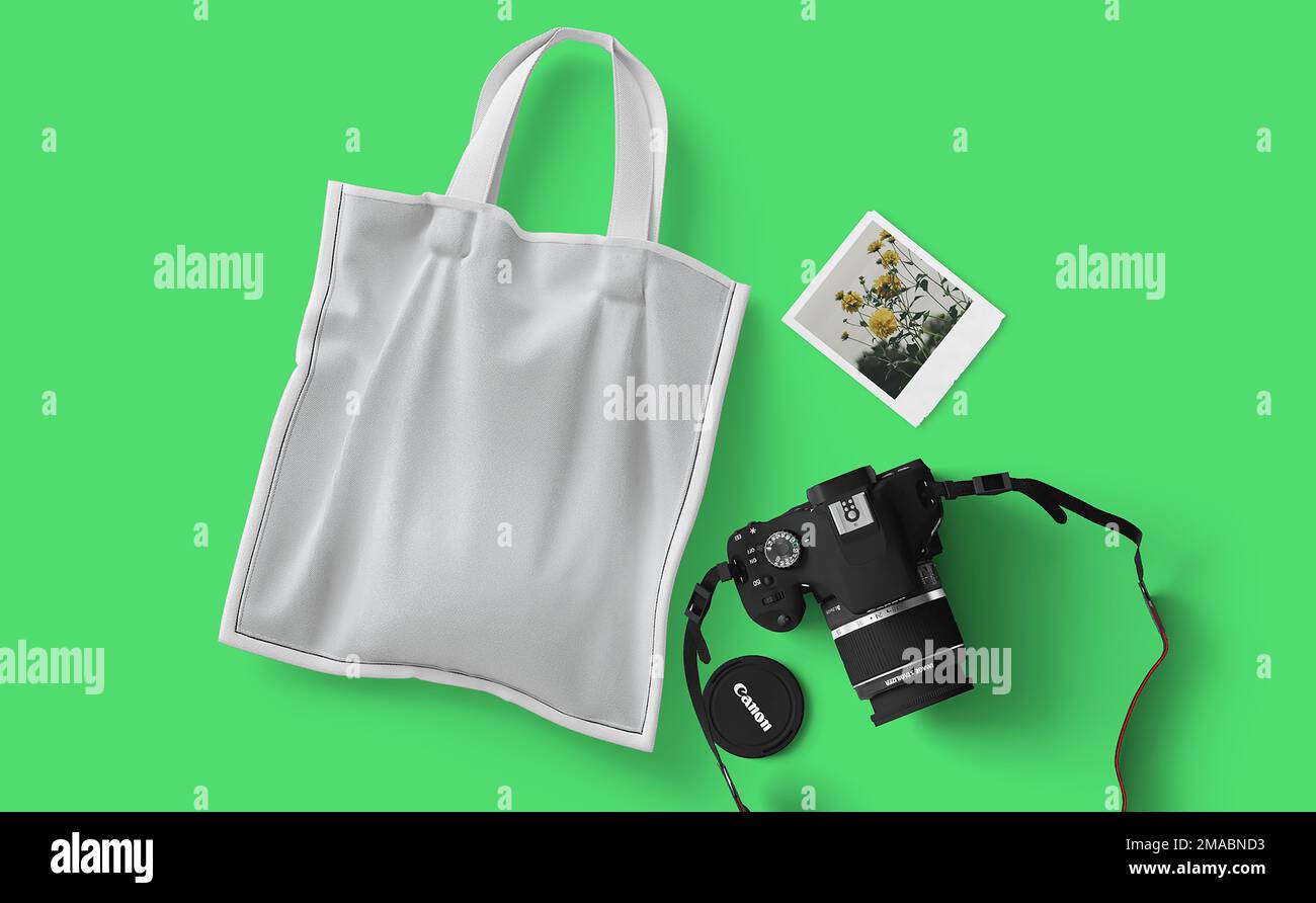 white frame of mockup with green background Stock Photo - Alamy