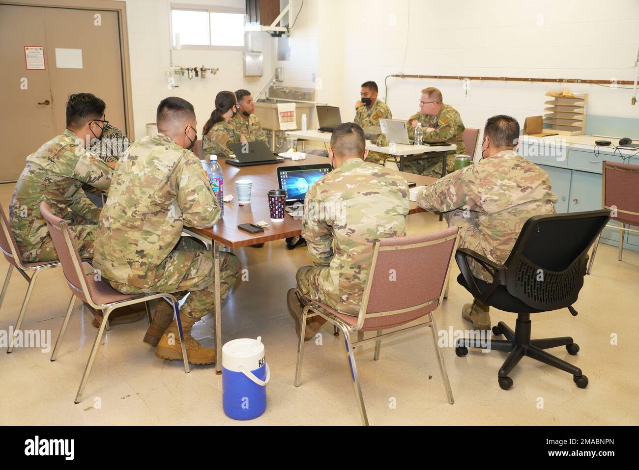 A working group of Airmen from the 293rd Electromagnetic Warfare ...
