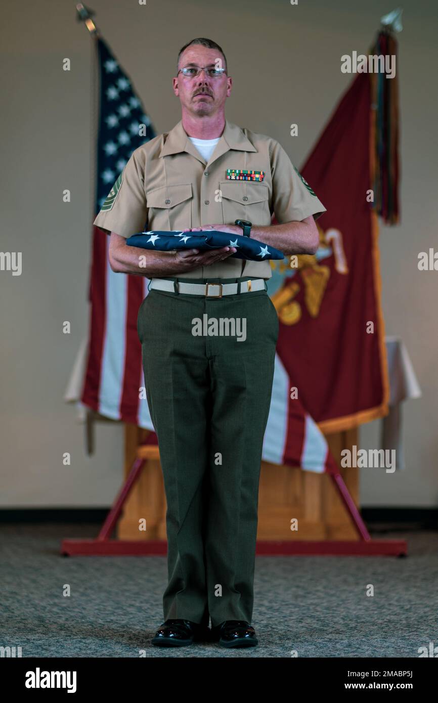 U.S. Marine Corps Master Sgt. Mark Gatch, staff non-commissioned ...
