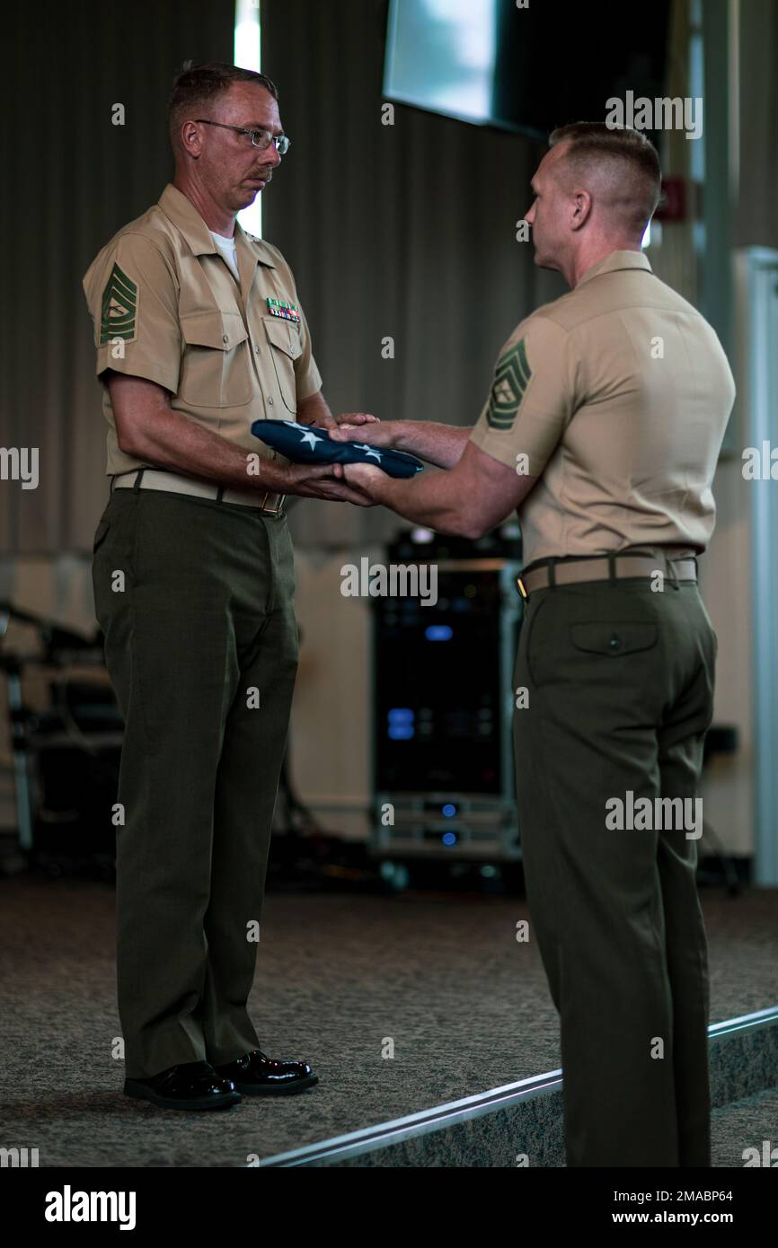 U.S. Marine Corps Master Sgt. Mark Gatch, staff non-commissioned ...