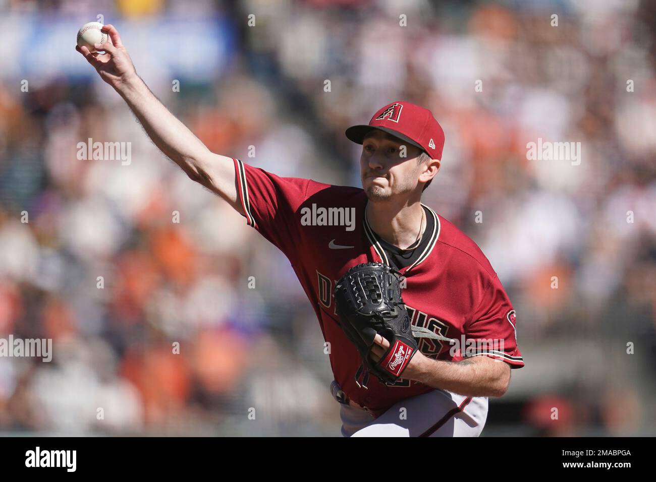 Arizona Diamondbacks' Zach Davies pitches against the San Francisco ...