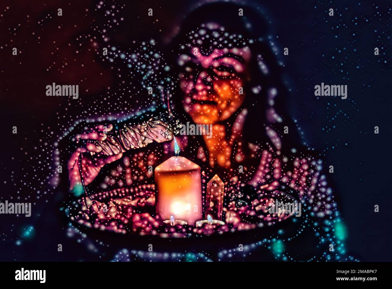 Witch burning painting hi-res stock photography and images - Alamy