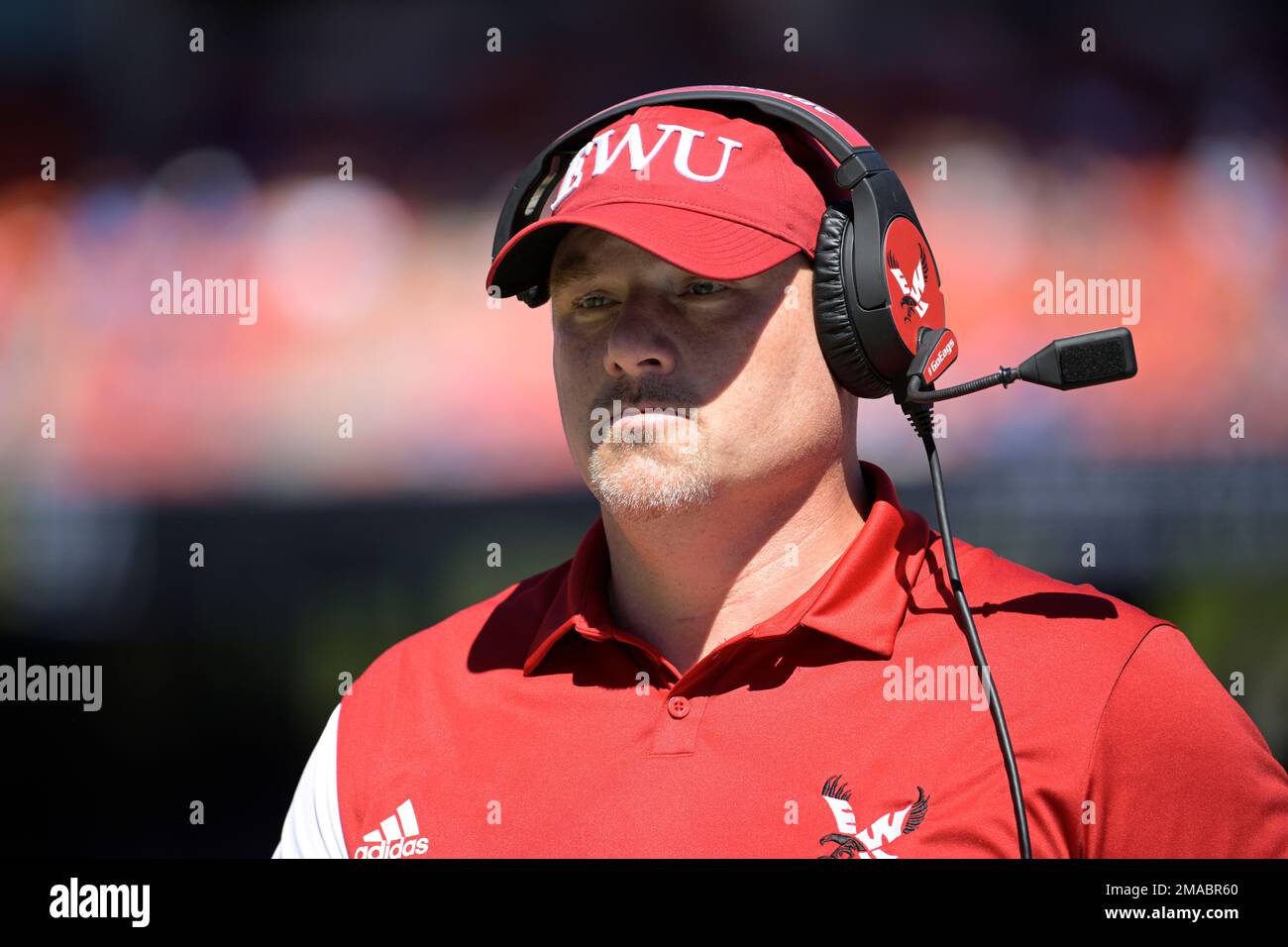 Eastern Washington head coach Aaron Best watches from the sideline ...