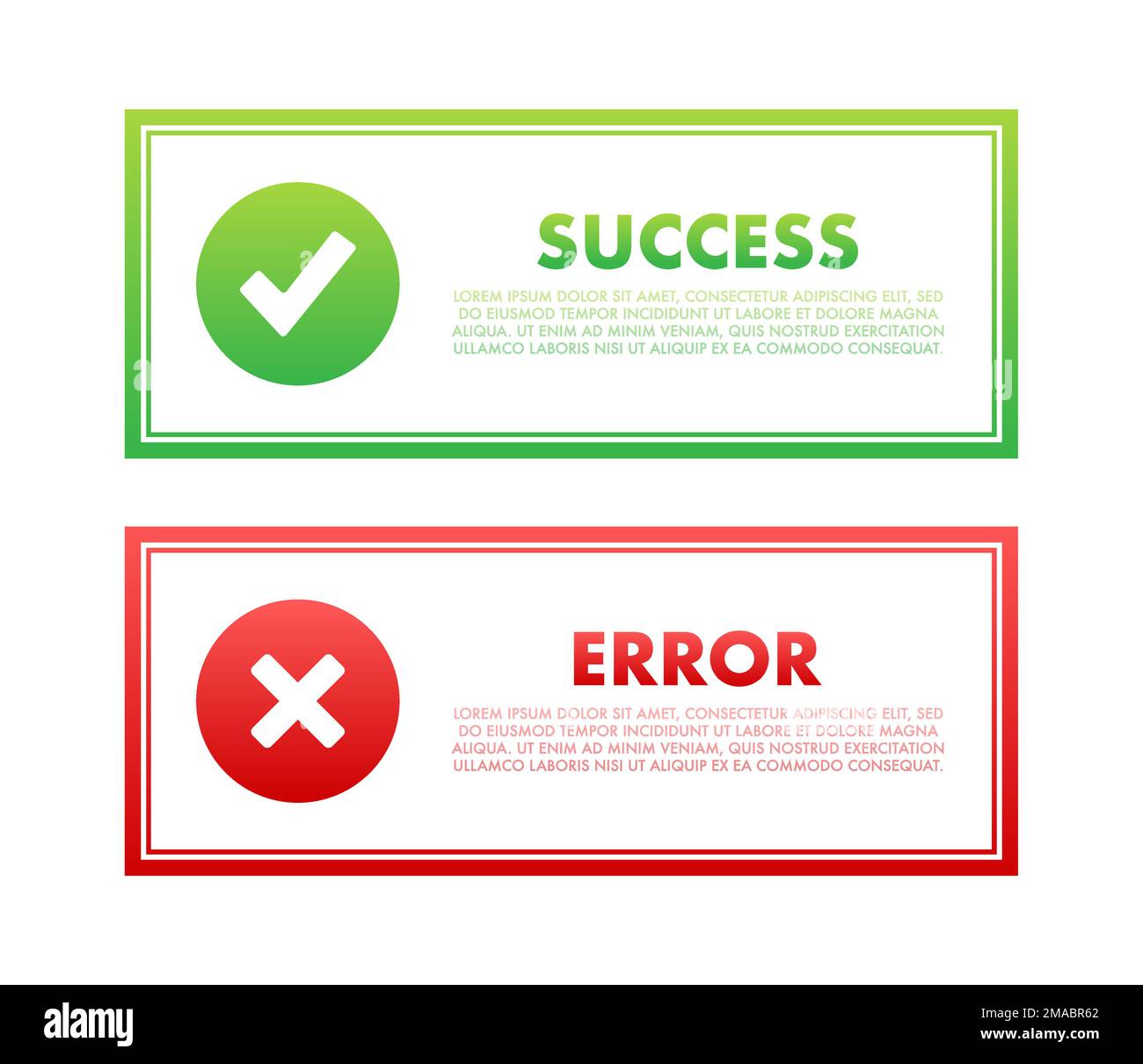 Success and Error message. Approved and Rejected UX web elements ... Success and Error message. Approved and Rejected UX web elements ...