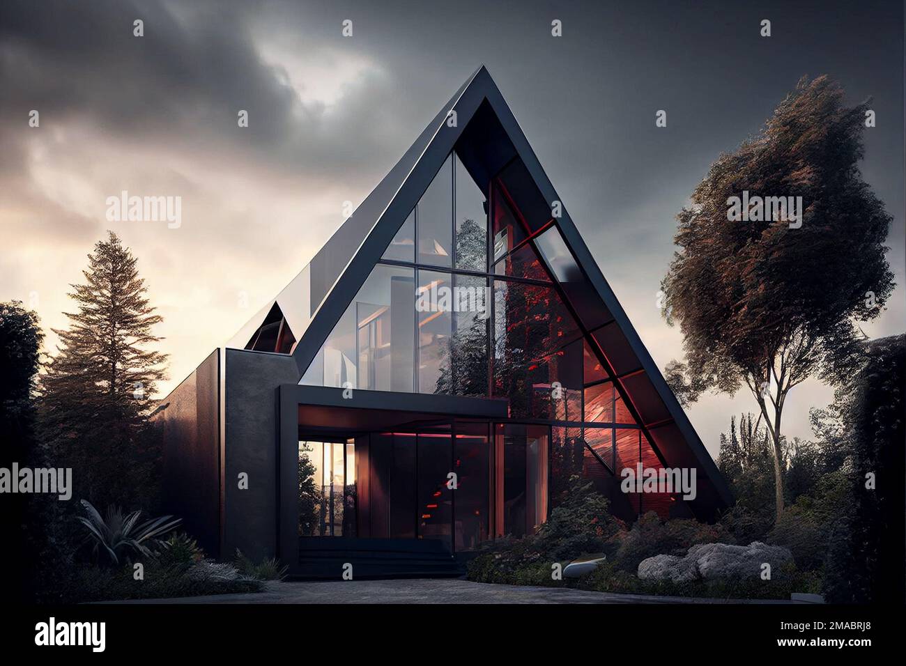 House triangle hi-res stock photography and images - Alamy