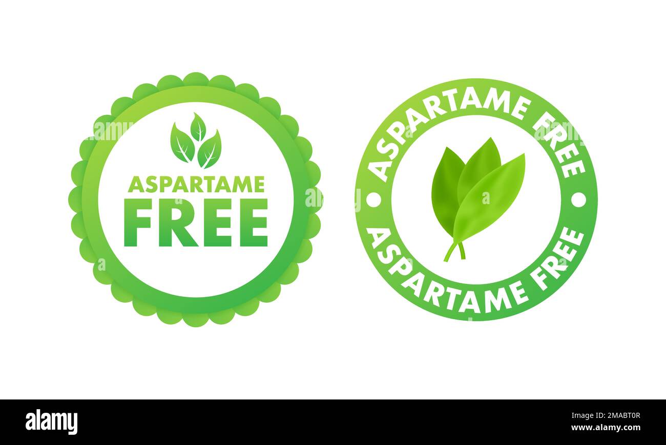 Aspartame free icon, label. Aspartame artificial sweetener free. Vector ...