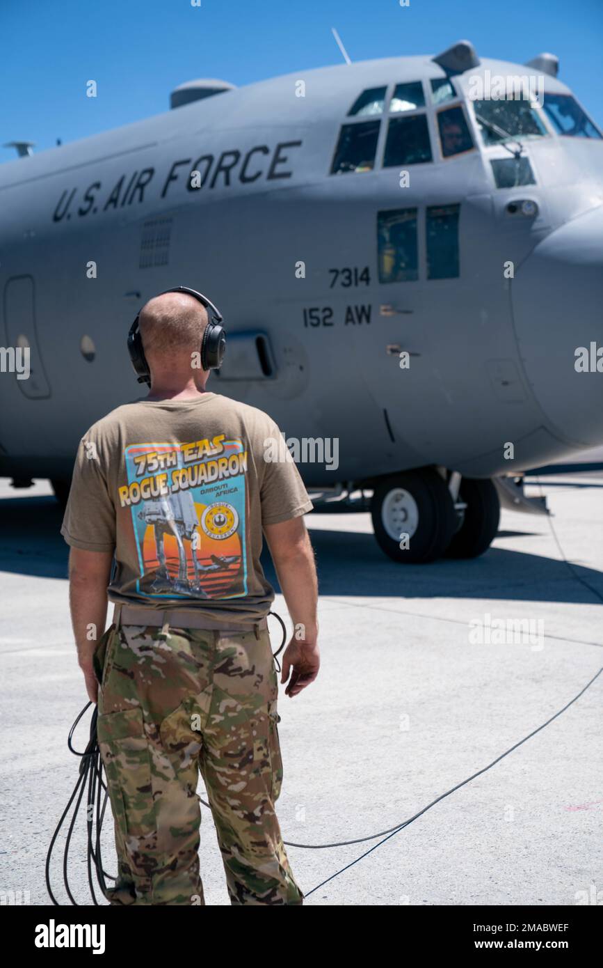 Airmen from the 152nd Communications Flight and 152nd Operations Group ...