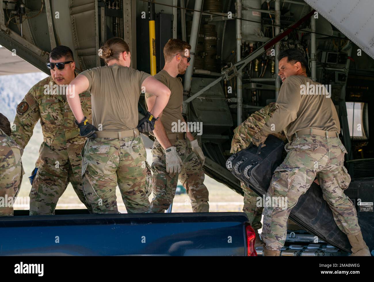 Airmen from the 152nd Communications Flight and 152nd Operations Group ...