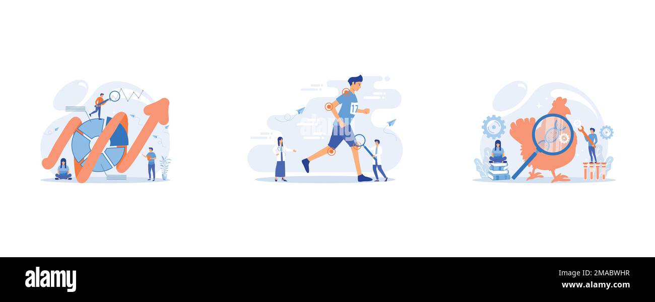 People recording analytics data of the IT project identifying business ...