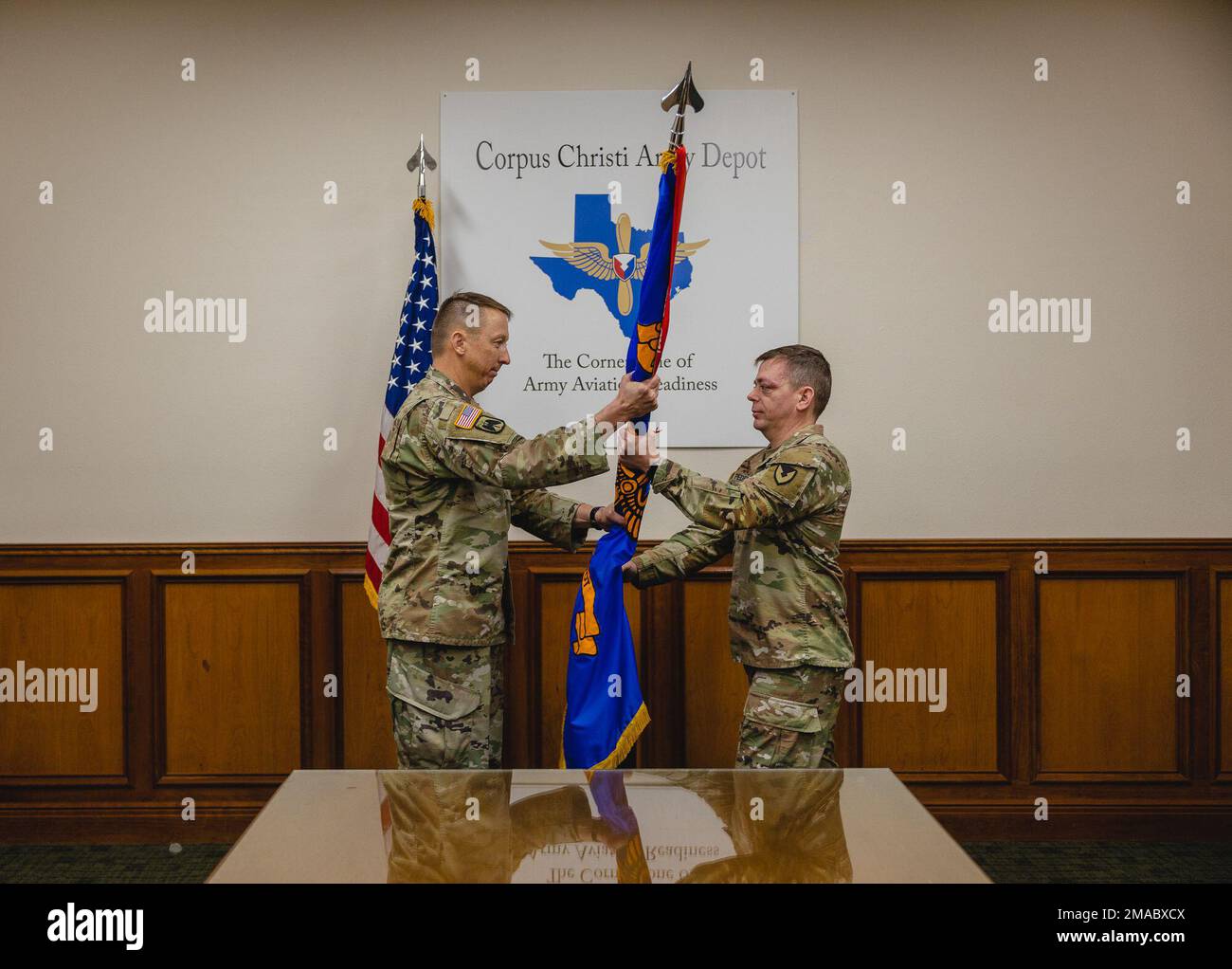 Sgt. Maj. William M. Peden relinquished responsibility for the Corpus ...