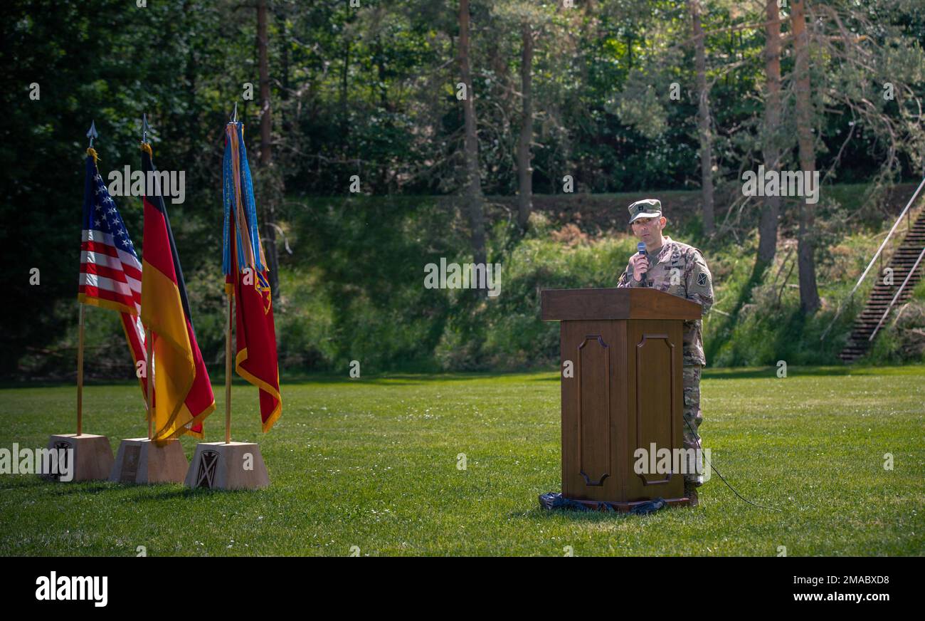 U.S. Army Capt. Jayson Ruizperez, commander of the Headquarters and ...
