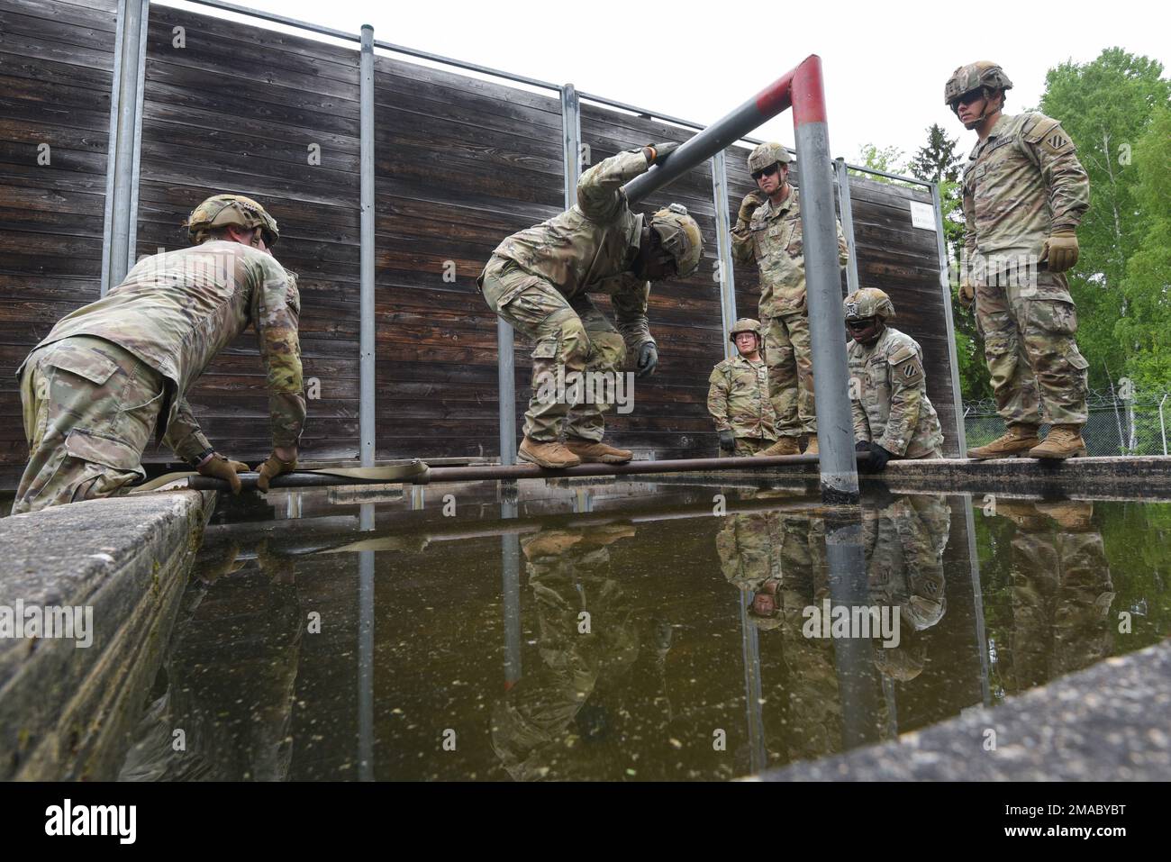 U.S. Soldiers with Company A, 10th Brigade Engineer Battalion, 1st ...