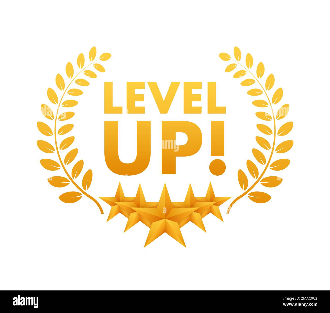 Game icon bonus. level up icon, new level logo. Vector illustration ...