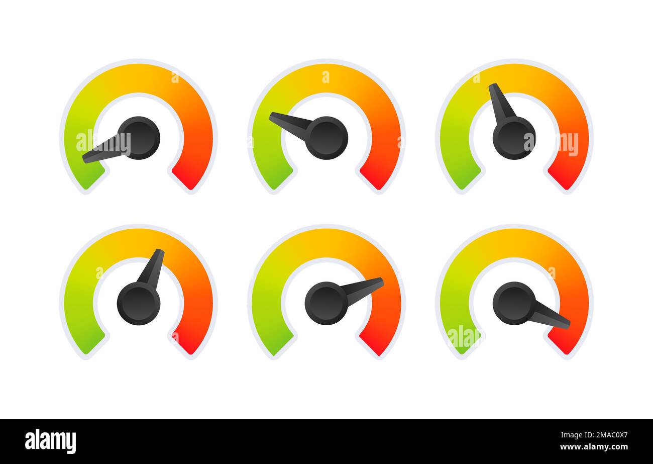 Rating customer satisfaction meter. Different emotions art design from ...