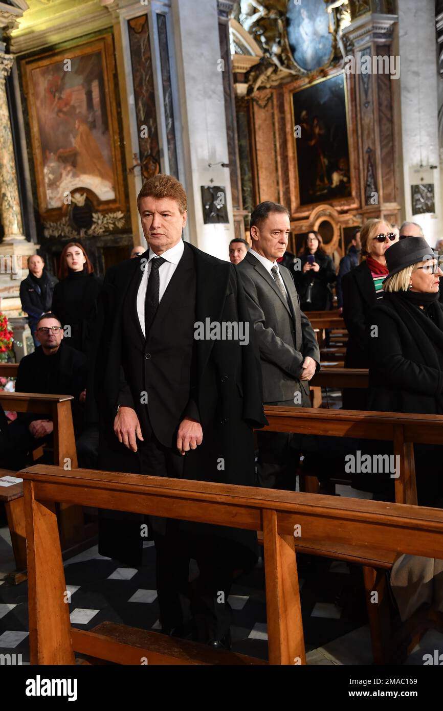 Rome, Italy. 19th Jan, 2023. Rome, funeral of Gina Lollobrigida in the ...
