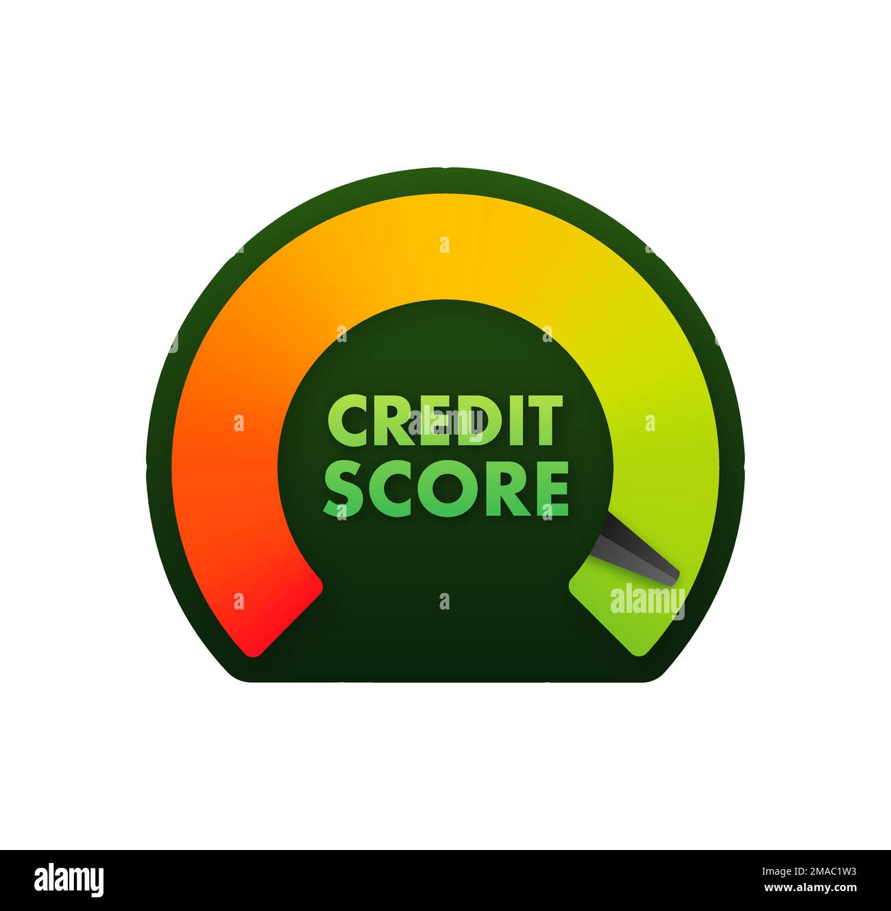 Credit score scale showing good value. Vector illustration Stock Vector ... Credit score scale showing good value. Vector illustration Stock Vector ...