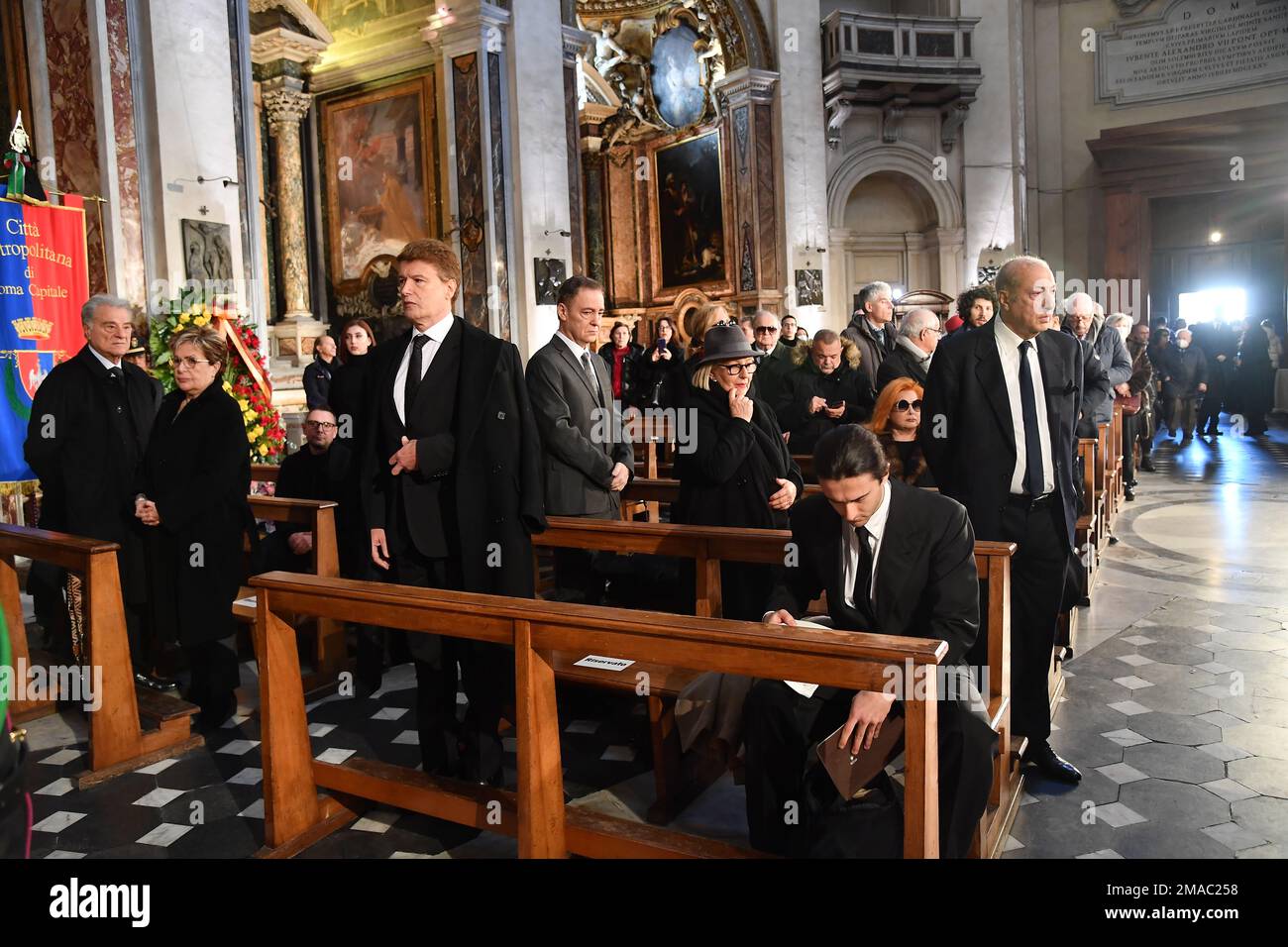 Rome, Italy. 19th Jan, 2023. Rome, funeral of Gina Lollobrigida in the ...