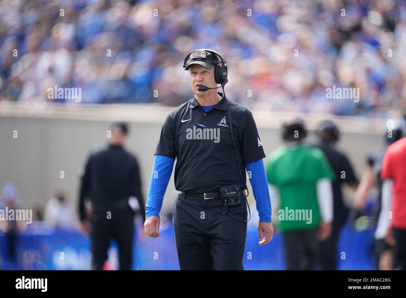 Air Force head coach Troy Calhoun in the second half of an NCAA college ...
