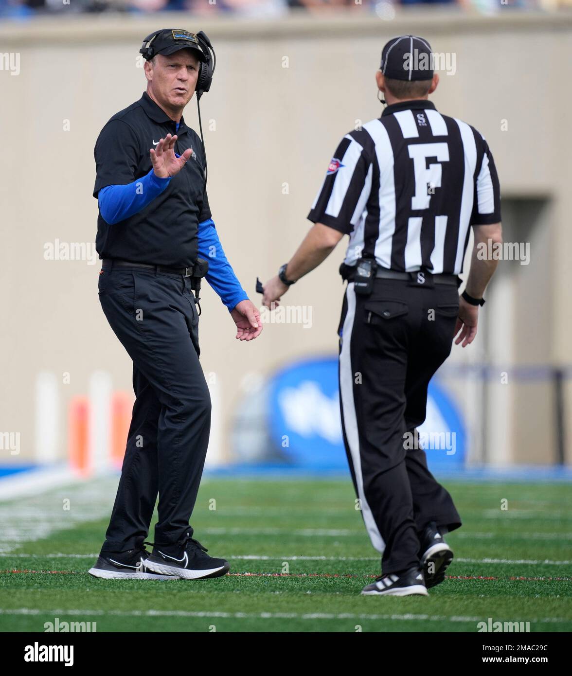 Air Force head coach Troy Calhoun in the second half of an NCAA college ...