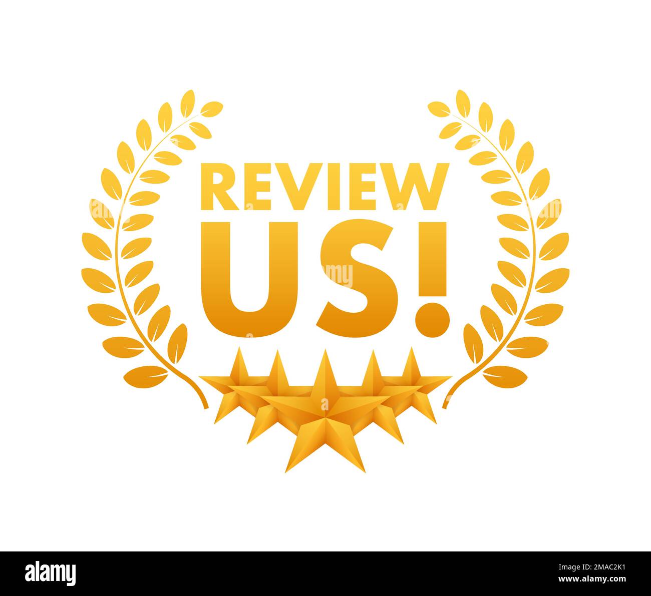 Review us User rating concept. Review and rate us stars. Business ...