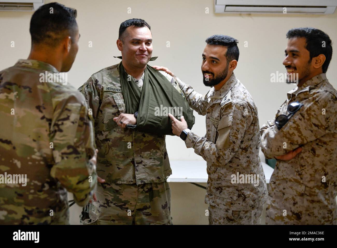 U.S. Army Task Force Hurricane Soldiers of the 1st Battalion, 124th ...