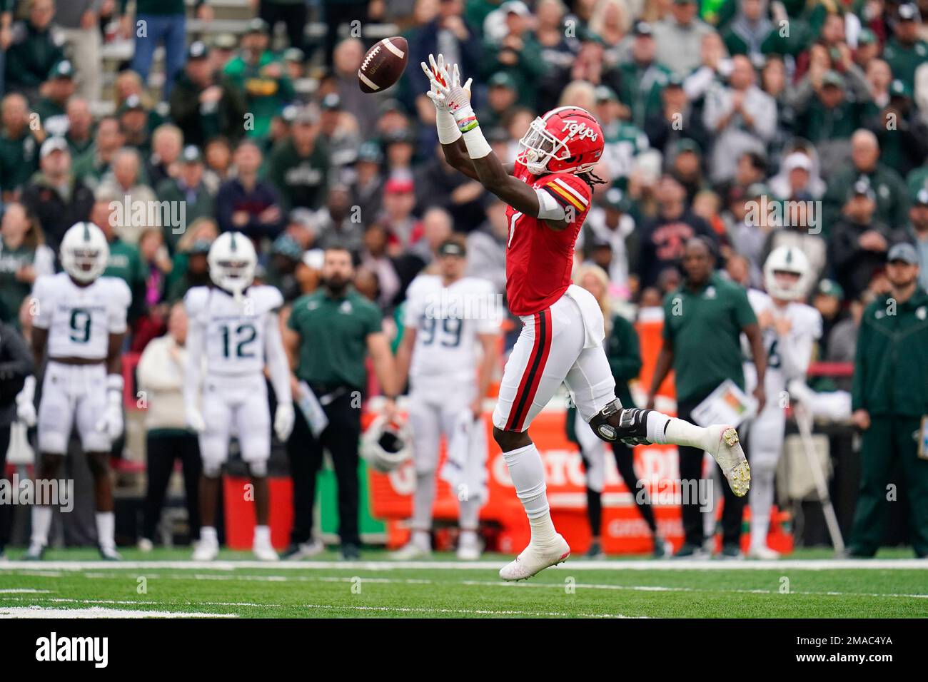 Maryland wide receiver Dontay Demus Jr. makes a catch against Michigan ...