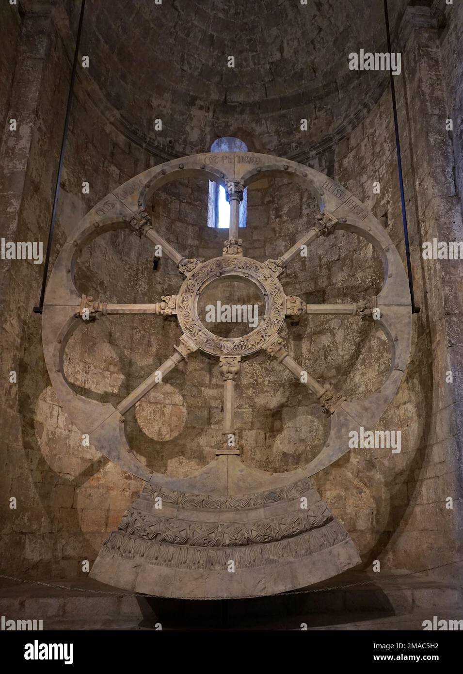 The rose window (Reproduction) 12th-13th century. Archaeology Museum of ...