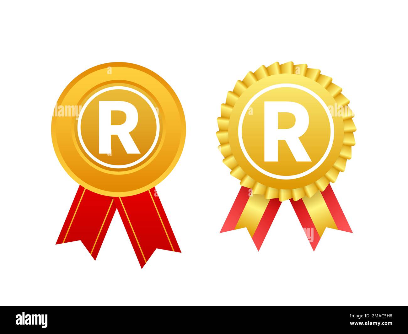 Registered Trademark. Copyright mark sign, label. Vector stock ...