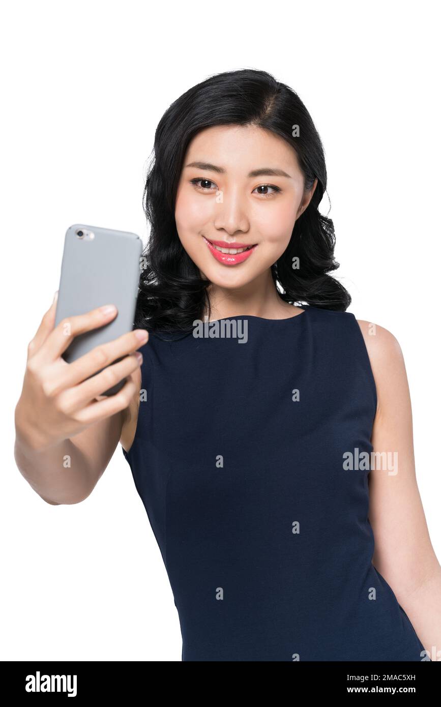 Professional women use a mobile phone Stock Photo - Alamy