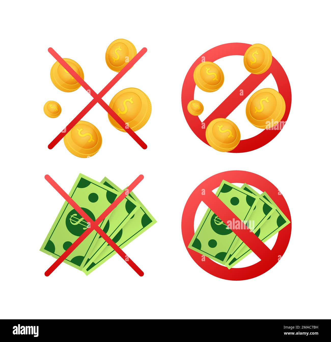 Free of charge icon, No Cash. Vector stock illustration Stock Vector ...