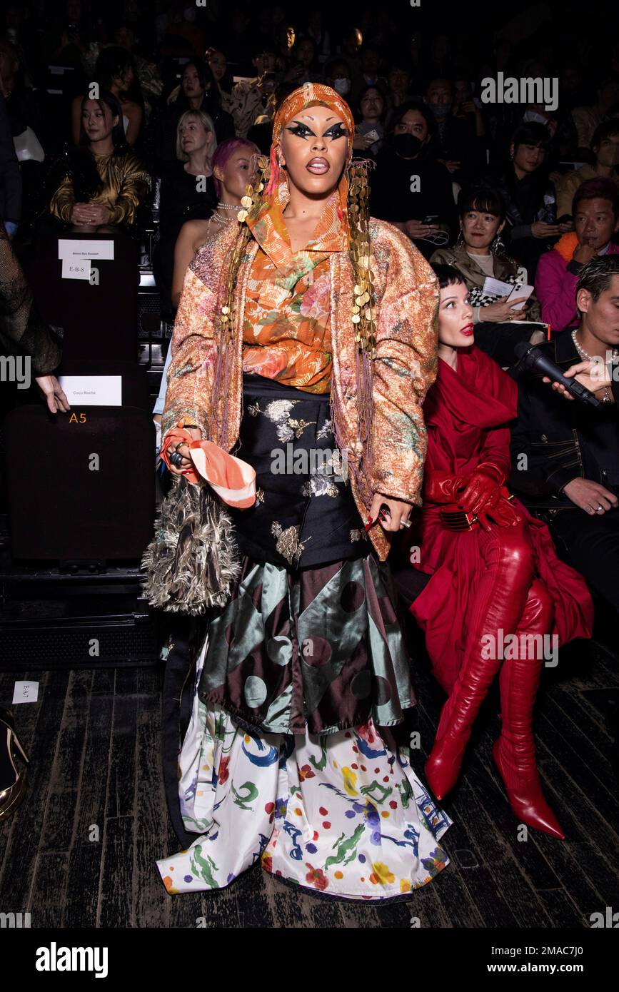Doja Cat arrives for the Vivienne Westwood ready-to-wear Spring/Summer ...