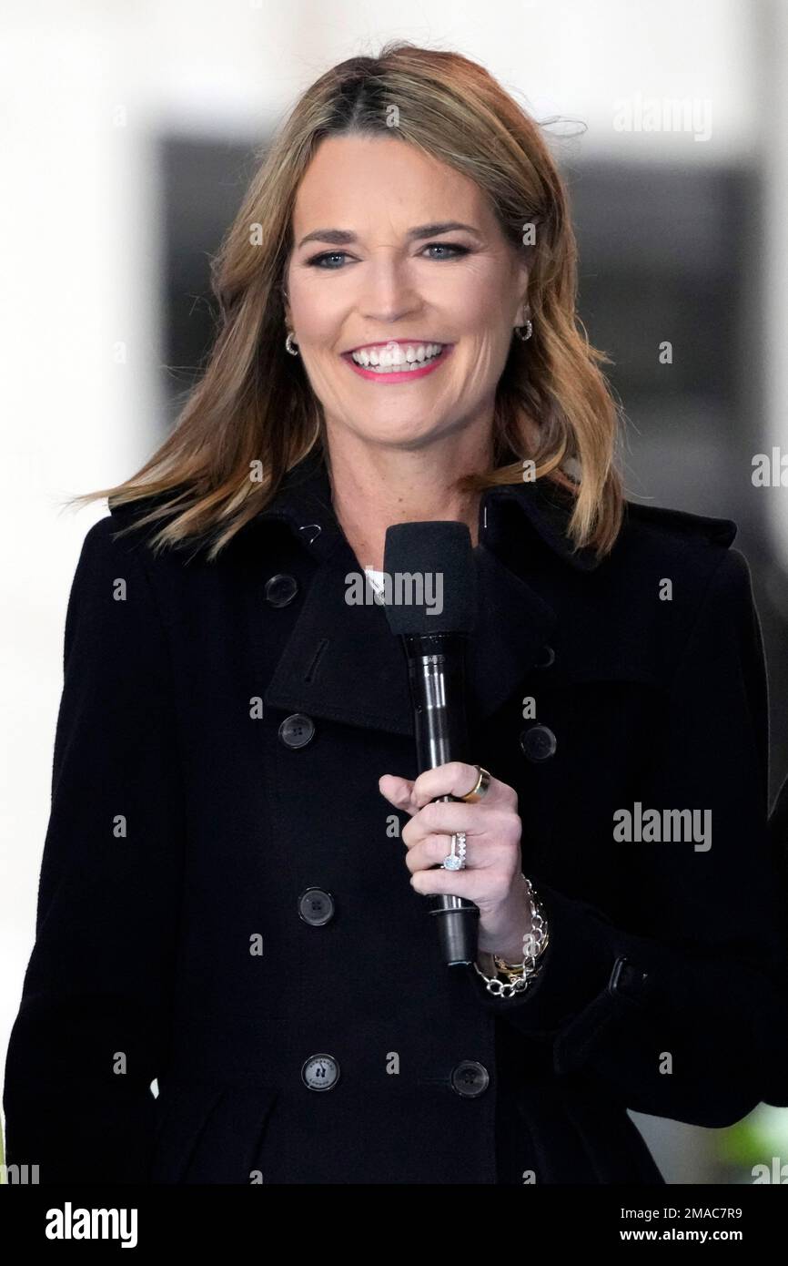 Savannah Guthrie appears on NBC's Today show at Rockefeller Plaza on ...