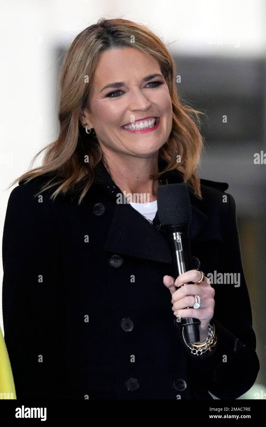 Savannah Guthrie appears on NBC's Today show at Rockefeller Plaza on ...