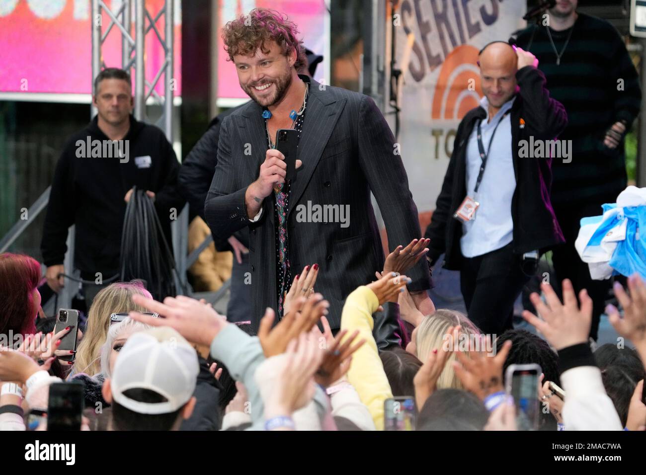 Ashton Irwin from the band 5 Seconds of Summer appears on NBC's Today ...