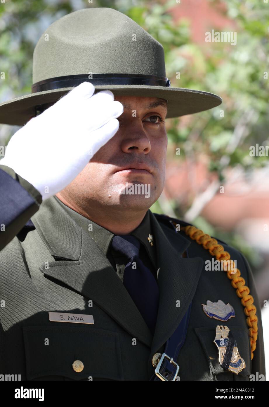 U.S. Border Patrol Agent Sergio Nava, the Big Bend Sector Honor Guard ...