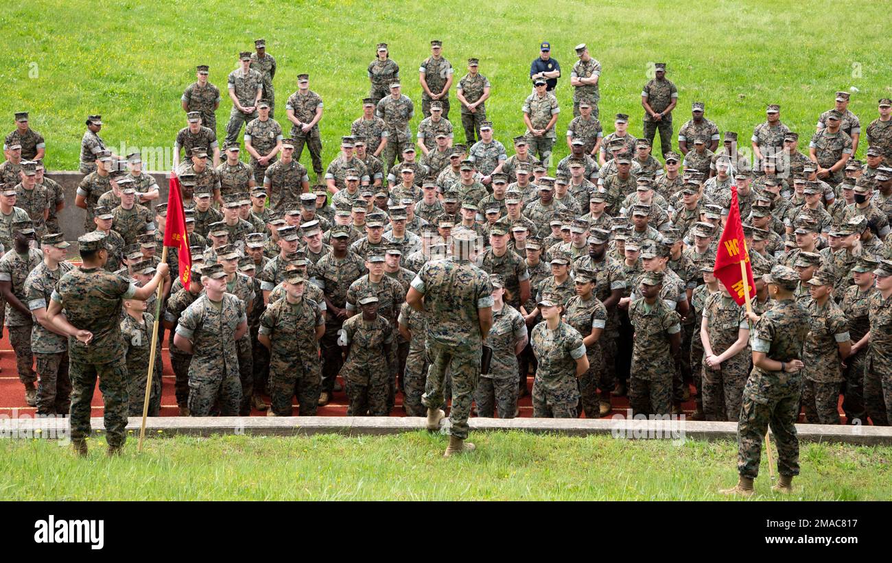 U.S. Marine Corps Lt. Col. David S. Rainey, commanding officer ...